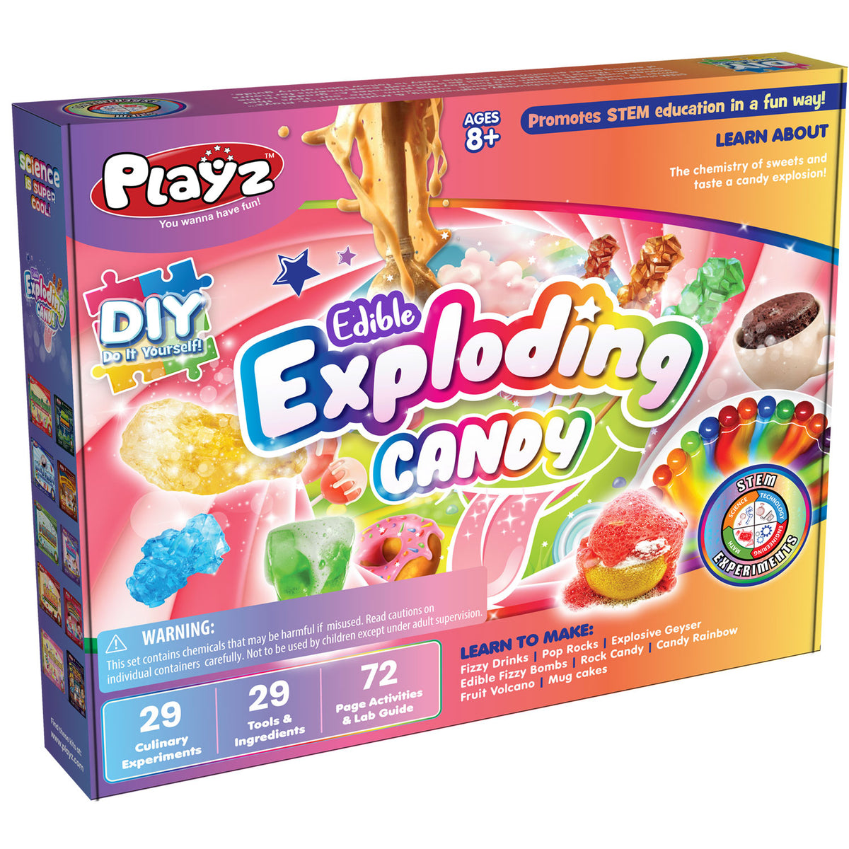 Edible Exploding Candy Food Science STEM Chemistry Kit – Playz - Fun ...