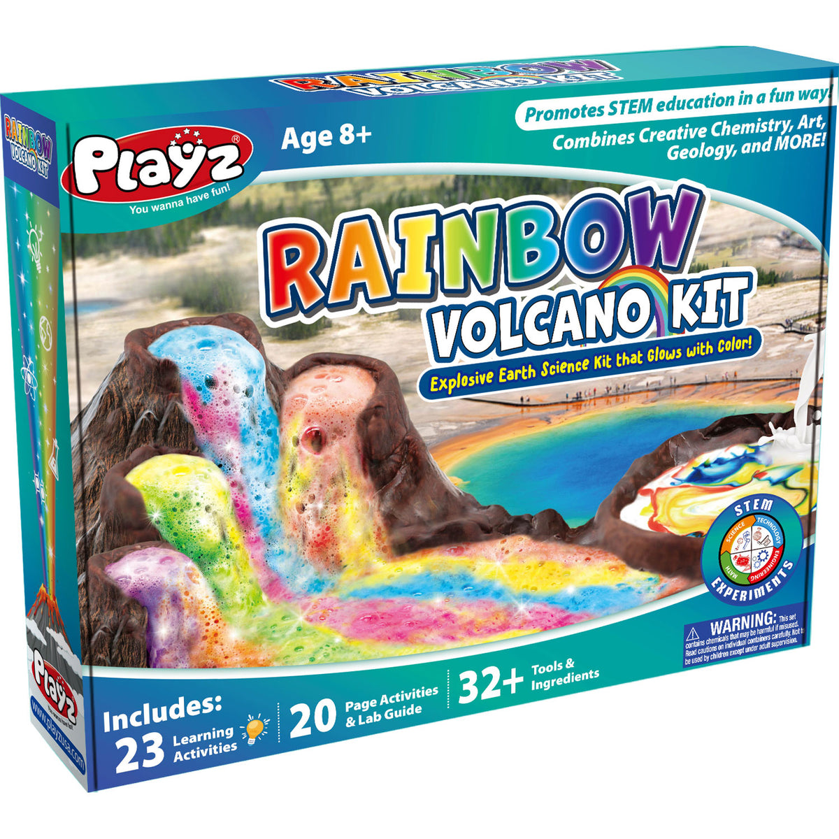 Explosive Rainbow Volcano Kit for Kids – Playz - Fun for all ages!